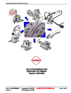 Applicators and Crimp Modules Part - 190270071 | Molex