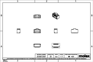 PCB Headers and Receptacles Part - 2035672007 | Molex