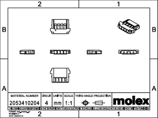 Connector Housings Part - 2053410204 | Molex