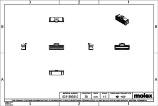 Connector Housings Part - 5011893010 | Molex