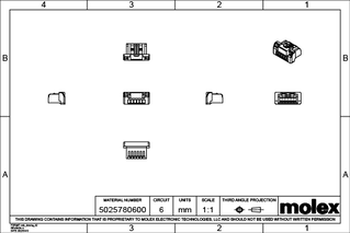Connector Housings Part - 5025780600 | Molex