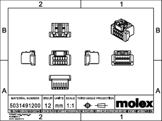 Connector Housings Part - 5031491200 | Molex