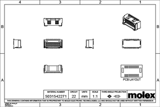 PCB Headers and Receptacles Part - 5031542271 | Molex