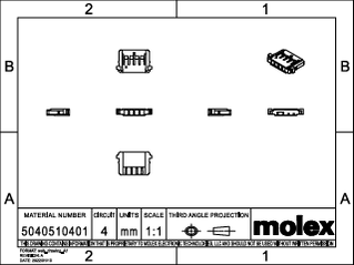 Connector Housings Part - 5040510401 | Molex