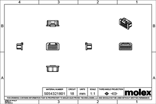Connector Housings Part - 5054321801 | Molex