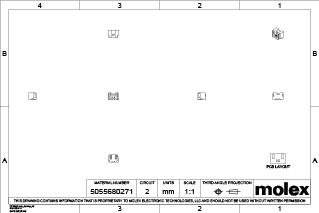 PCB Headers and Receptacles Part - 5055680271 | Molex