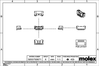 PCB Headers and Receptacles Part - 5055750671 | Molex