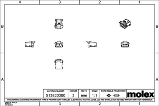 Connector Housings Part - 513820300 | Molex