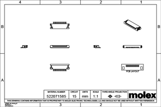 FFC / FPC Connectors Part - 522071585 | Molex