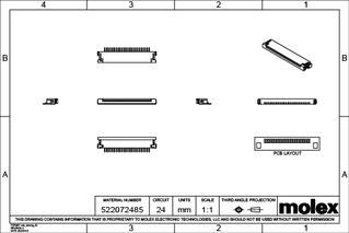 FFC / FPC Connectors Part - 522072485 | Molex