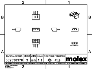 PCB Headers and Receptacles Part - 532530370 | Molex