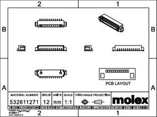 PCB Headers and Receptacles Part - 532611271 | Molex
