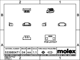 PCB Headers and Receptacles Part - 533980471 | Molex