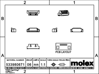 PCB Headers and Receptacles Part - 533980671 | Molex