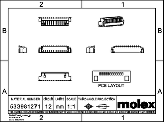 PCB Headers and Receptacles Part - 533981271 | Molex