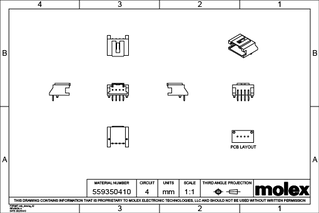 PCB Headers and Receptacles Part - 559350410 | Molex