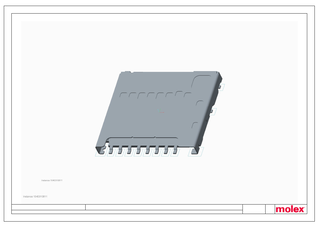Memory / SIM Card Connectors Part - 1040310811 | Molex