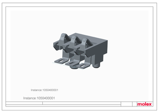 PCB Headers and Receptacles Part - 1050400001 | Molex