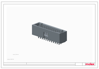 PCB Headers and Receptacles Part - 15801243 | Molex