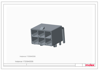 PCB Headers and Receptacles Part - 1720640006 | Molex