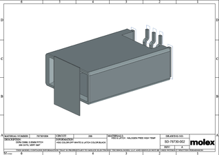 PCB Headers and Receptacles Part - 2080353031 | Molex
