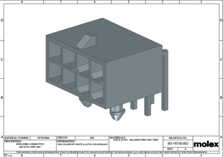 PCB Headers and Receptacles Part - 2125280800 | Molex