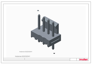 PCB Headers and Receptacles Part - 22232041 | Molex