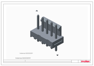 PCB Headers and Receptacles Part - 22232051 | Molex