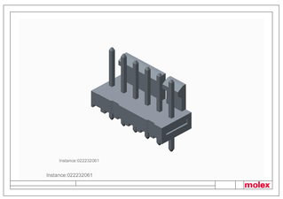 PCB Headers and Receptacles Part - 22232061 | Molex