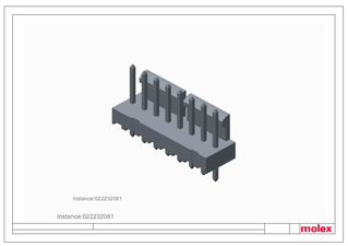 PCB Headers and Receptacles Part - 22232081 | Molex