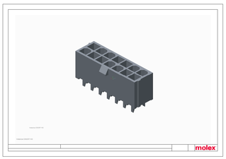 PCB Headers and Receptacles Part - 39281143 | Molex