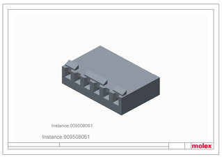 Connector Housings Part - 09508061 | Molex