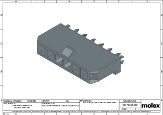 PCB Headers and Receptacles Part - 436500620 | Molex