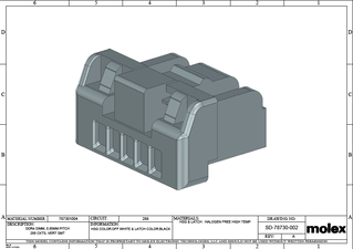 Connector Housings Part - 5025780500 | Molex