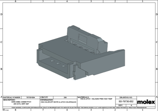 FFC / FPC Connectors Part - 5034800440 | Molex
