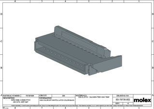 FFC / FPC Connectors Part - 5034801200 | Molex