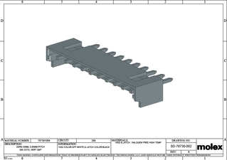 PCB Headers and Receptacles Part - 532531070 | Molex