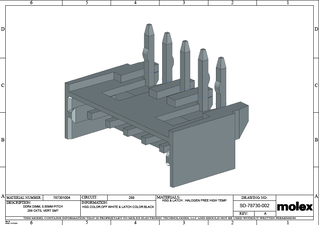 PCB Headers and Receptacles Part - 532540570 | Molex