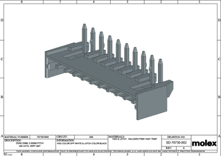 PCB Headers and Receptacles Part - 532541070 | Molex