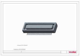 Board-to-Board Connectors Part - 541020404 | Molex