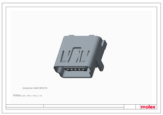 I/O Connectors Part - 548190519 | Molex