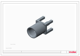 RF / Coaxial Connectors Part - 734130050 | Molex