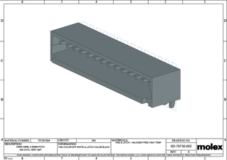 PCB Headers and Receptacles Part - 780471443 | Molex