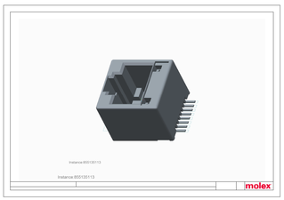 Modular Jacks and Plugs Part - 855135113 | Molex