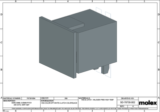 PCB Headers and Receptacles Part - 874370273 | Molex