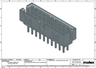 PCB Headers and Receptacles Part - 878312010 | Molex