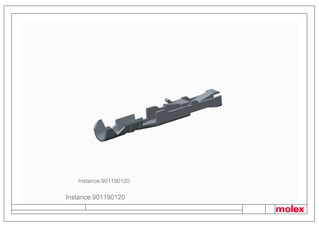Crimp Terminals Part - 901190120 | Molex