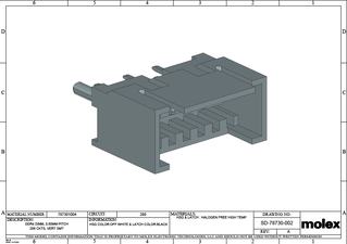 PCB Headers and Receptacles Part - 930701501 | Molex