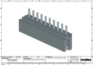 PCB Headers and Receptacles Part - 99990994 | Molex