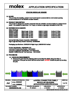 PCB Headers and Receptacles Part - 2005020251 | Molex